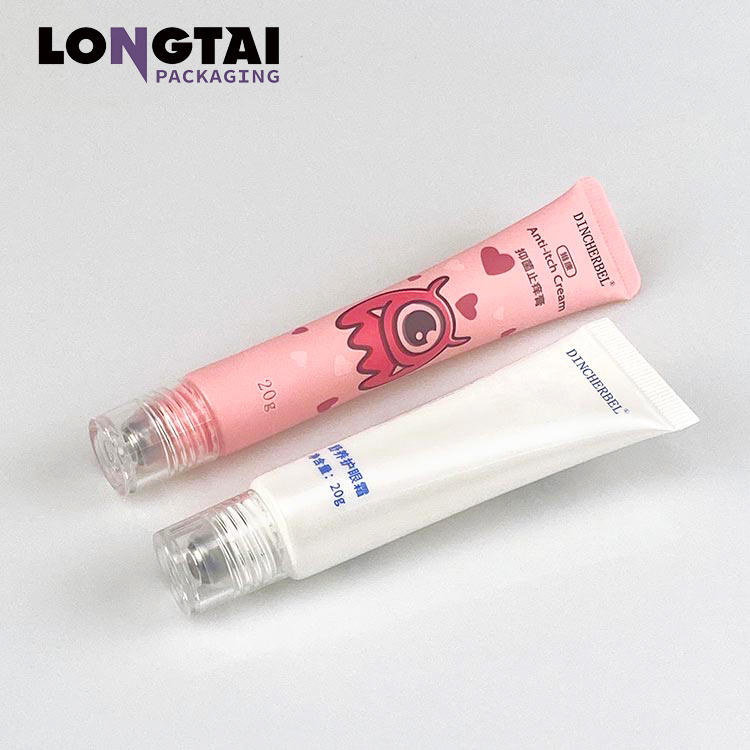 cosmetic packaging tubes with Steel Single Roller Ball Applicator ...