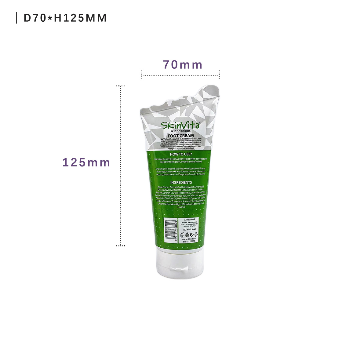 plastic tube with wavy shape sealing tail - Longtai pack