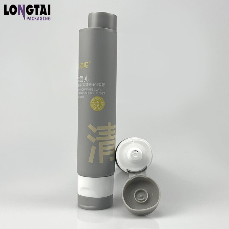 Dual chamber tube with flip top cap - Longtai pack