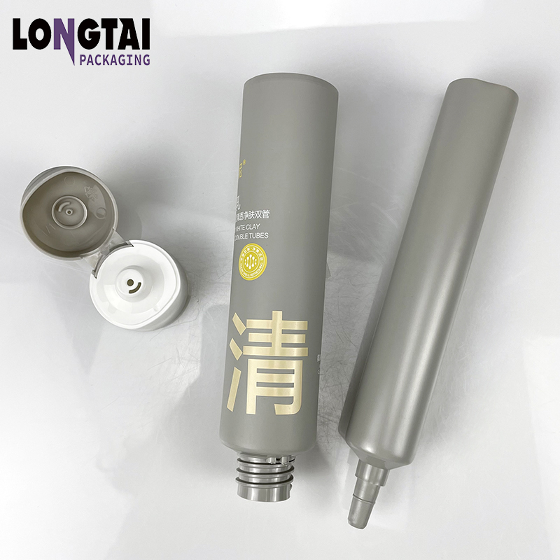 Dual chamber tube with flip top cap - Longtai pack