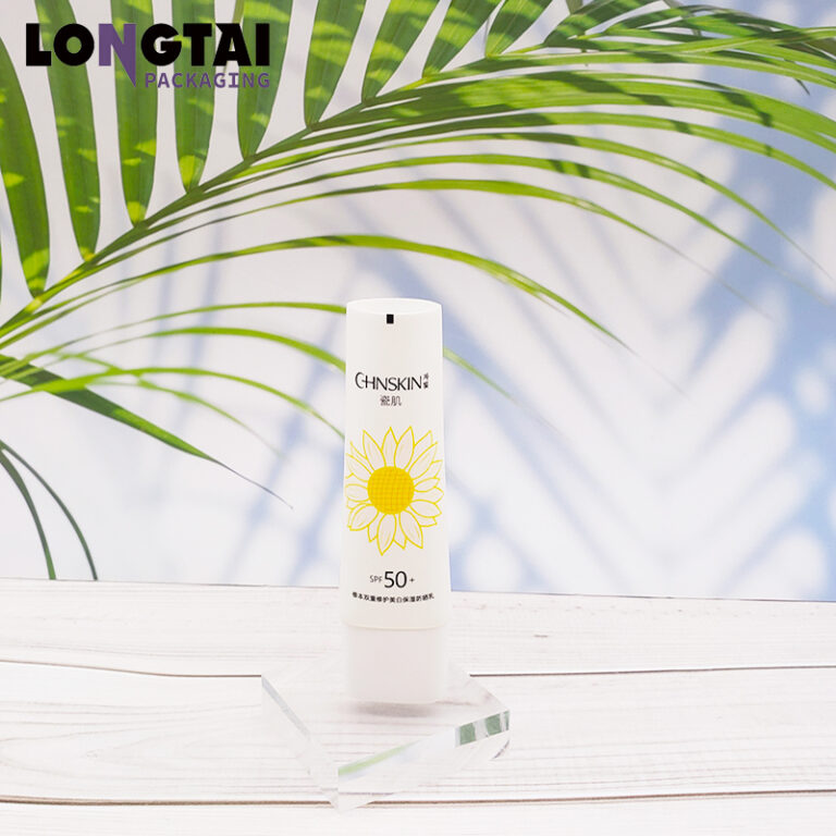 Plastic oval sunscreen cream tube packaging - Longtai pack
