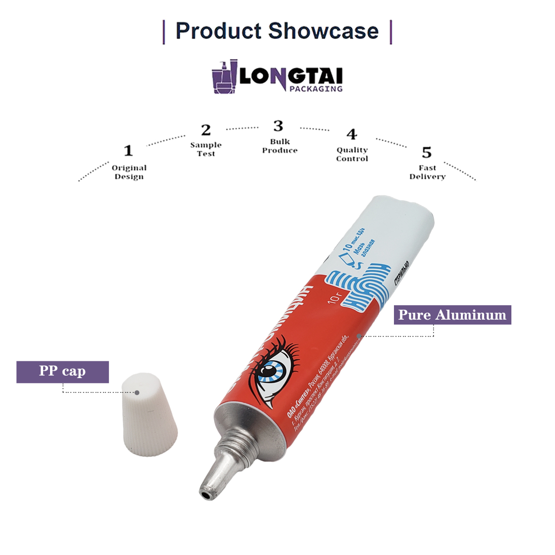 Eye ointment tube - Longtai pack