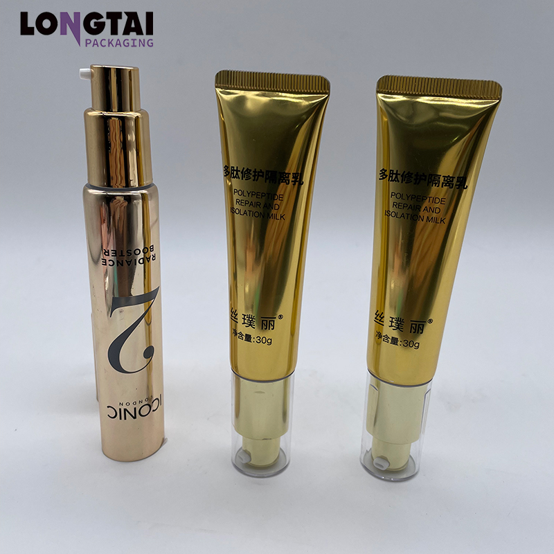 30g isolation cream tube with pump - Longtai pack