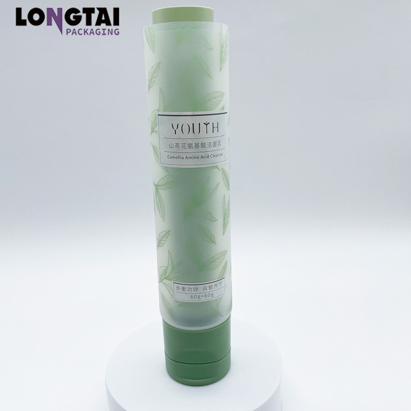 60ml+60ml dual chamber cleanser tube - Longtai pack