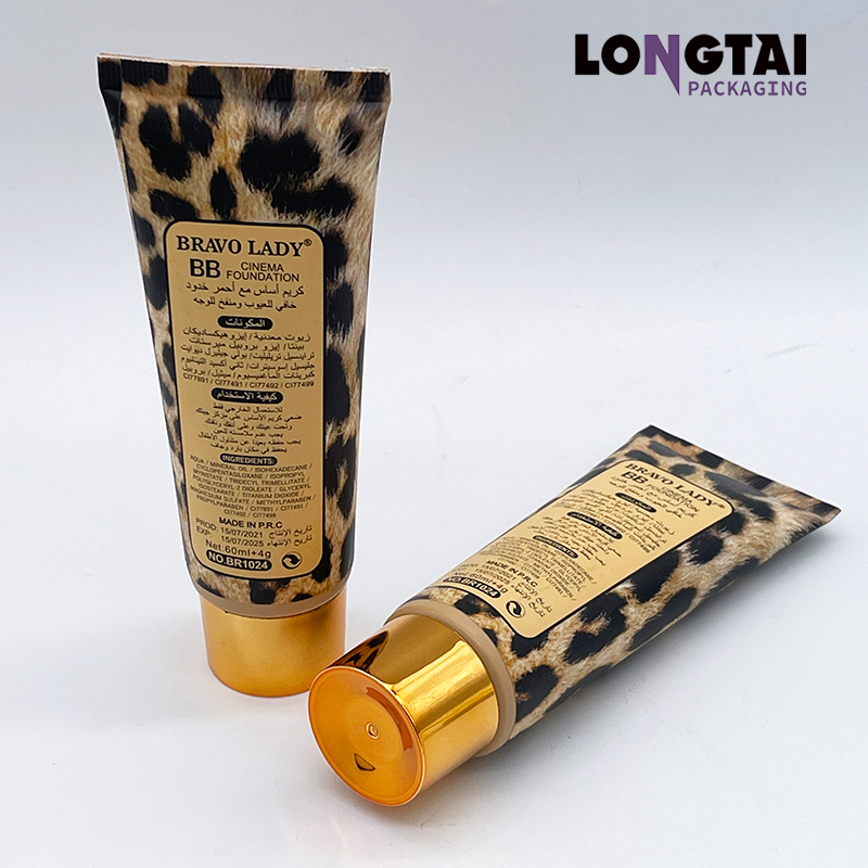 D35 plastic BB cream packaging tube with label - Longtai pack